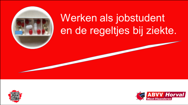 Jobstudent? Verwittig je werkgever als je ziek bent!